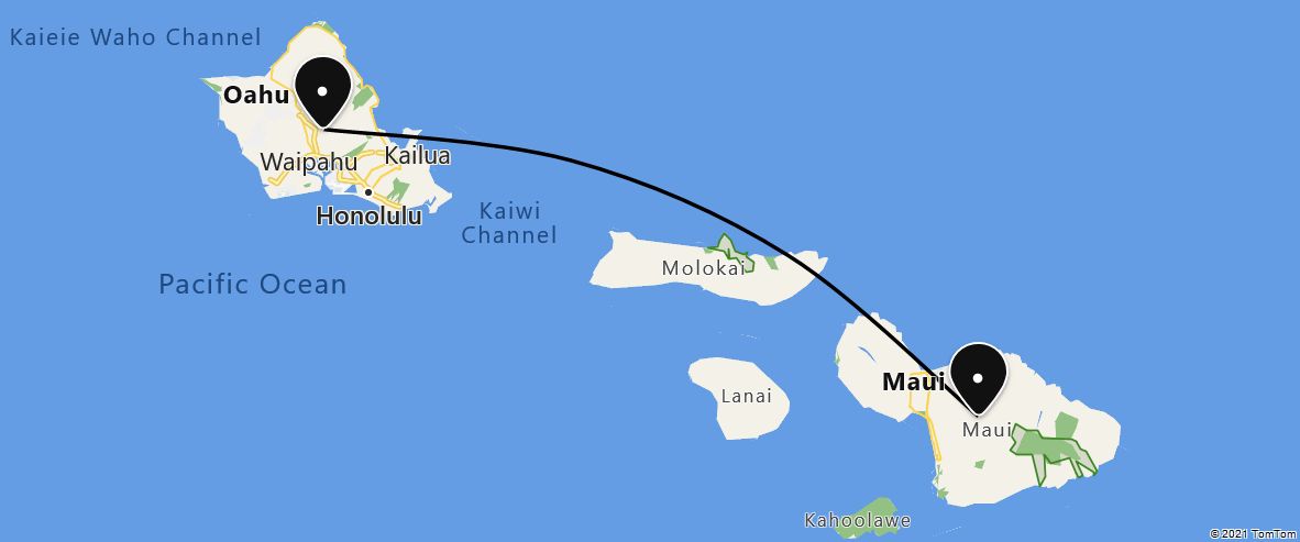 How Far Is Maui From Oahu? | 808 Rides